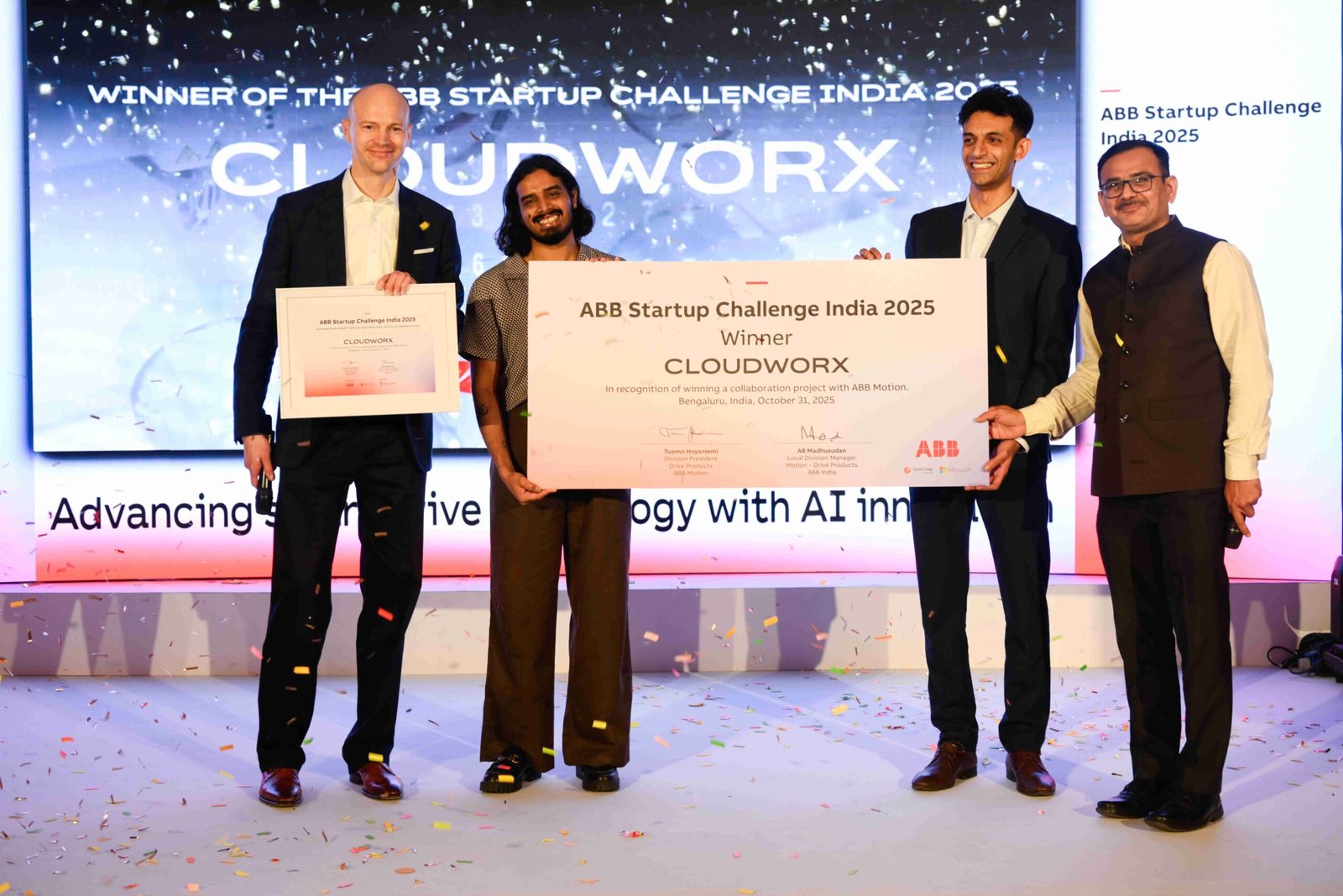 ABB Startup Challenge India 2025 winner advances smart drive technology ...
